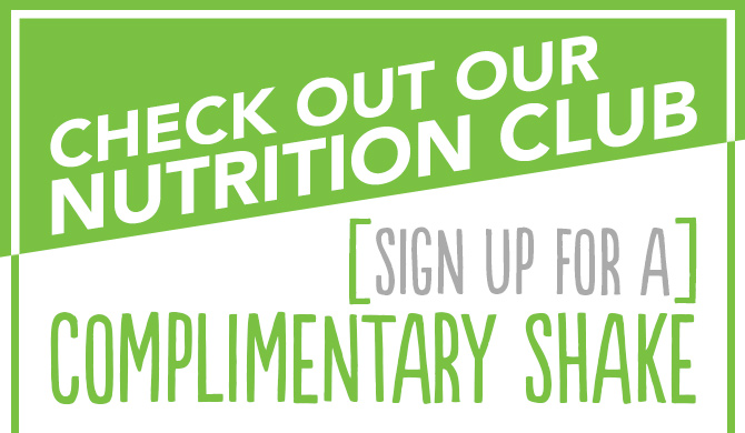 Sign Up For A Complimentary Shake - Nutrition Club! | SYNDUIT